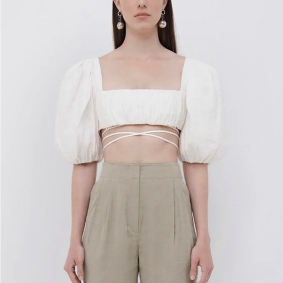 Jonathan Simkhai | Tops | Simkhai Lennie Crop Top | Poshmark